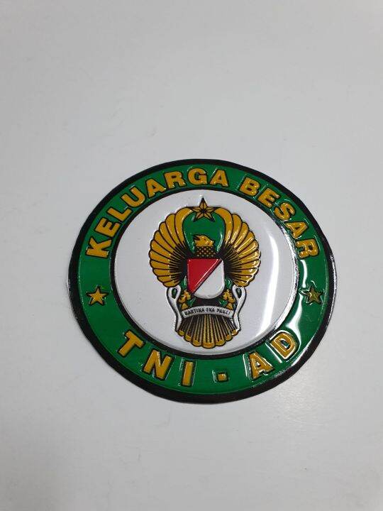 Stiker Embos TNI AD BULAT | Stiker kaca TNI AD| Stiker embos TNI AD ...