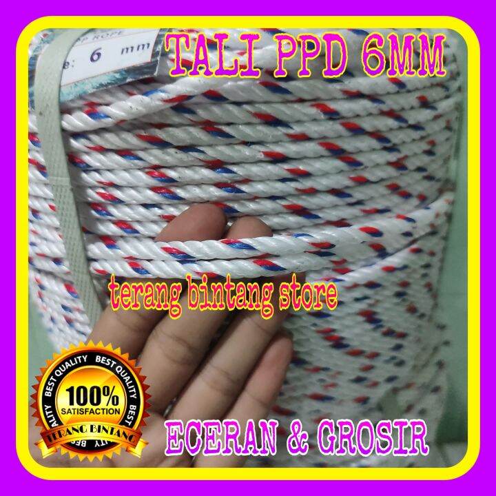 TALI TAMBANG ROLL 6MM -+220 METER/TALI TAMBANG PENGIKAT MOBIL,TRUCK ...