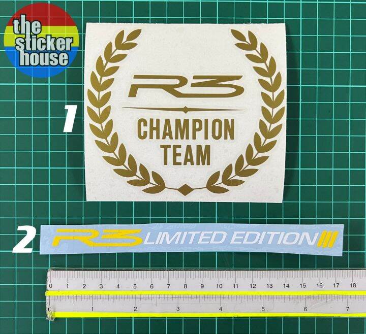 PROTON R3 / R3 LIMITED EDITION / PROTON R3 CHAMPION TEAM STICKER CAR ...