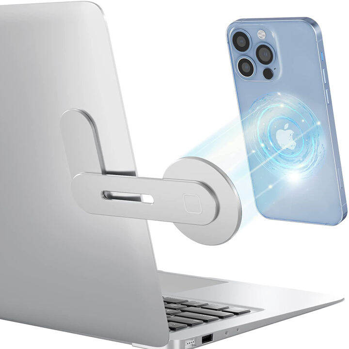 MagSafe Phone Holder Adjustable Laptop Monitor Side Mount for iPhone 14 ...