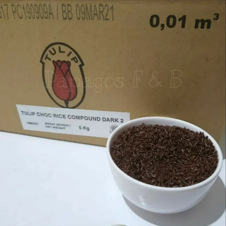 Cees Meises Meses Tulip Coklat Dark Coumpound repack 500 gr / gram ...