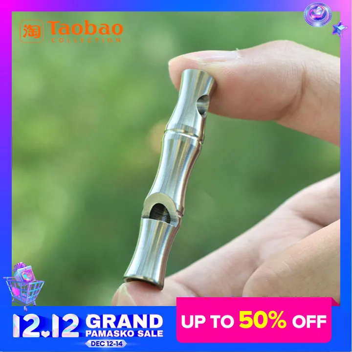 Outdoor High-Frequency Titanium Alloy Whistle Survival Equipment ...