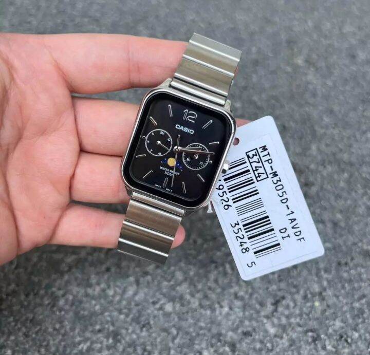 CASIO MTP-M305D-1A คาสิโอ นาฬิกาชาย-หญิง สายสแตนเลส กันน้ำ ของแท้รับ ...