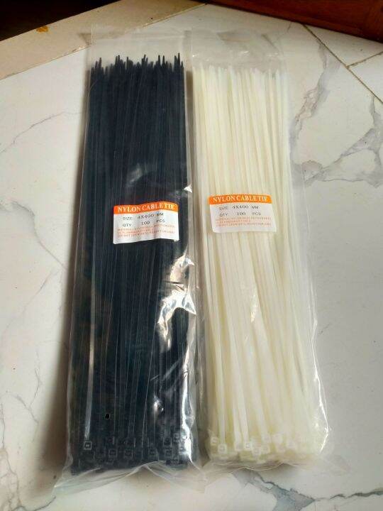 kabel Ties 40cm tali Ties panjang 40cm hitam putih | Lazada Indonesia