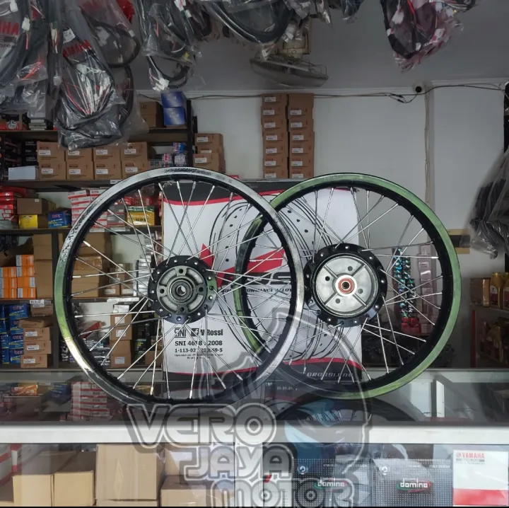 VELG RX KING RING 18 ROSSI GLOSSY - PELEK RXK RX S TAPAK LEBAR FULLSET ...