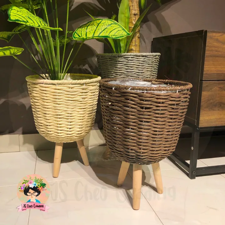 🔥READY STOCK🔥Bakul Rotan🔥Pasu Pokok Bunga Rotan Rattan Bakul Artificial ...