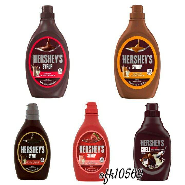 Hershey's Chocolate Syrup (Chocolate/Strawberry/Caramel/Special Dark ...