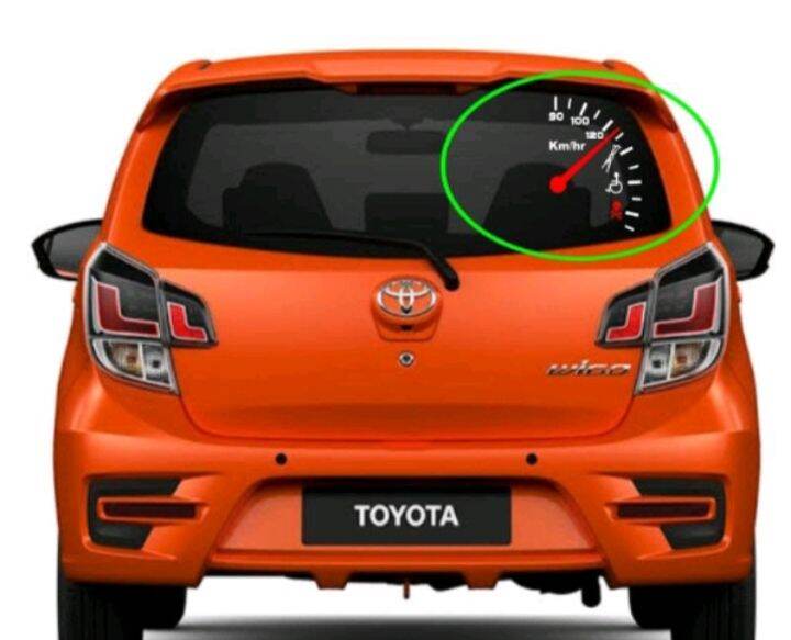 Speed Limit Caution Sticker Design for Toyota Wigo | Lazada PH