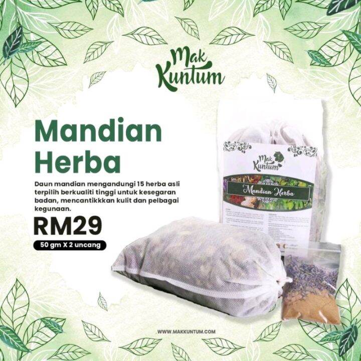 [ Mak Kuntum ] Mandian Herba Mak Kuntum / Herbal Bath | Lazada