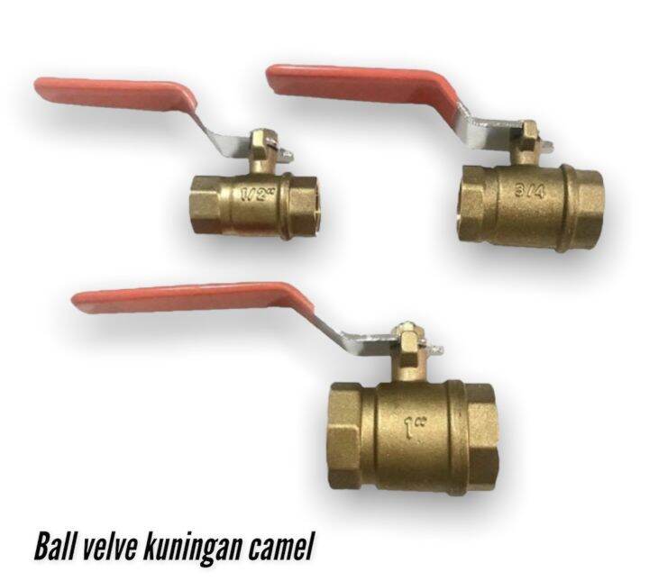 Stop kran ball valve kuningan Camel | Lazada Indonesia