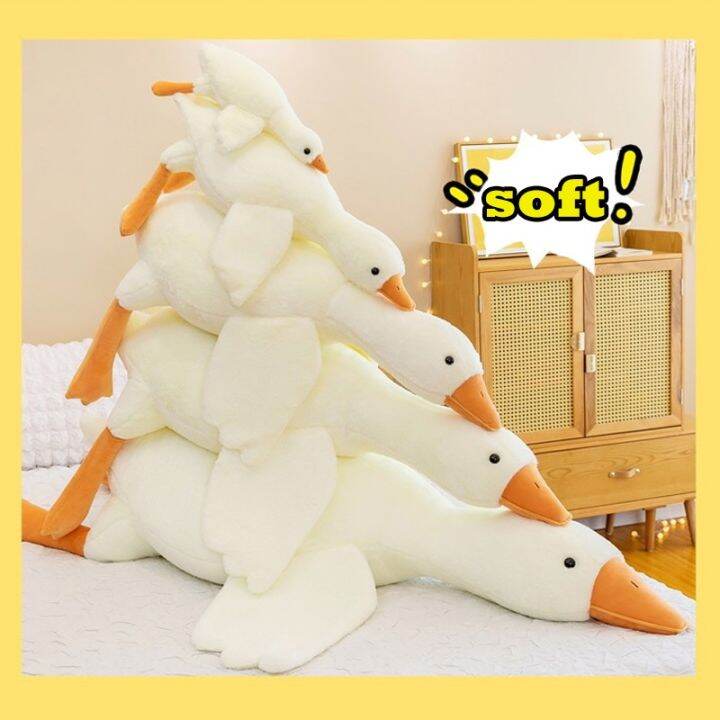50-160cm Big White Goose Plush Toy Giant Duck Doll Soft Stuffed Animal ...