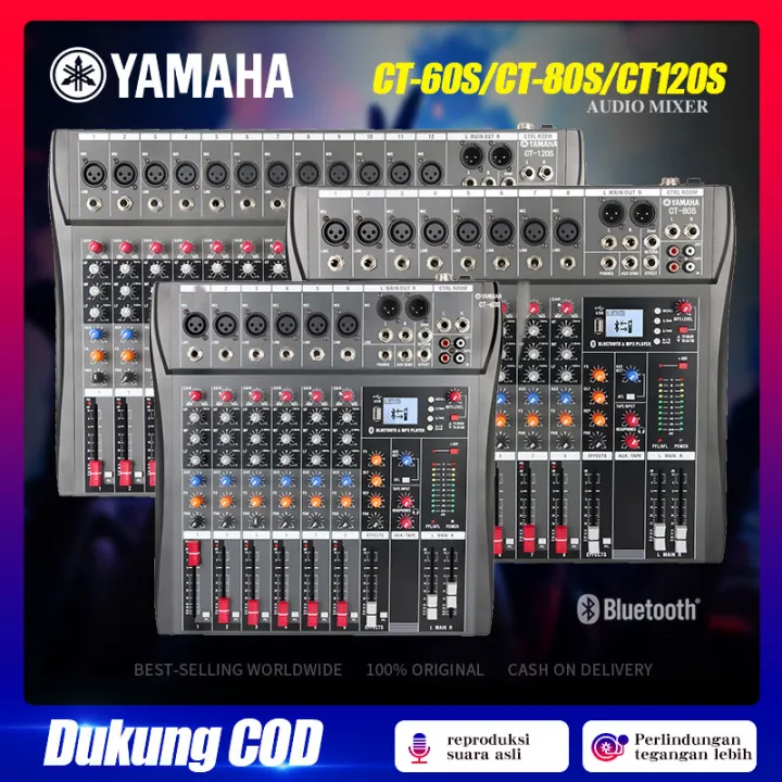 YAMAHA CT80S 8-channel mixer profesional mendukung PC/USB/MP3/Bluetooth ...