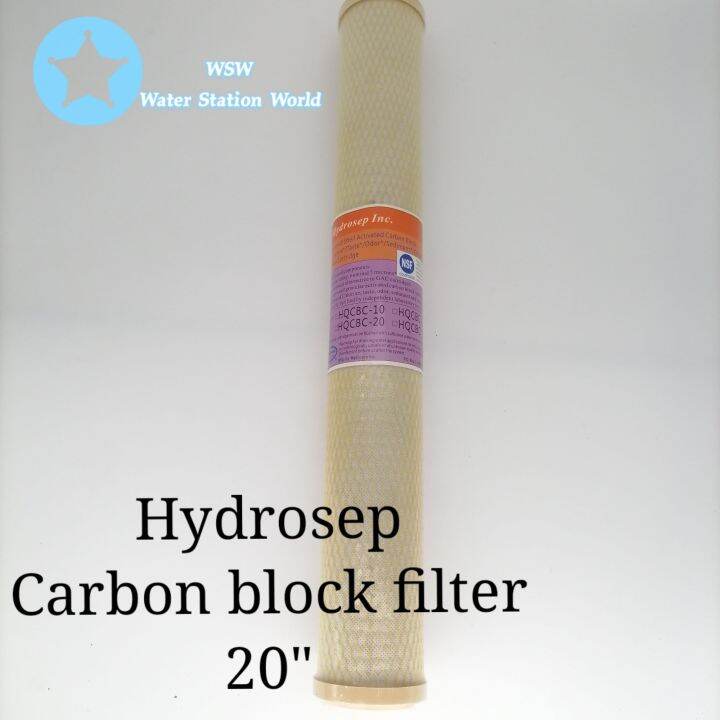 20SL Hydrosep Activated Carbon Filtration Filter Black CTO 20” Slim ...