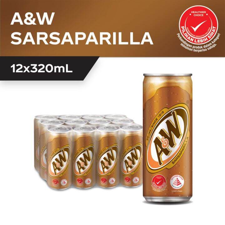 A&W Sarsaparilla 12 × 320ml | Lazada