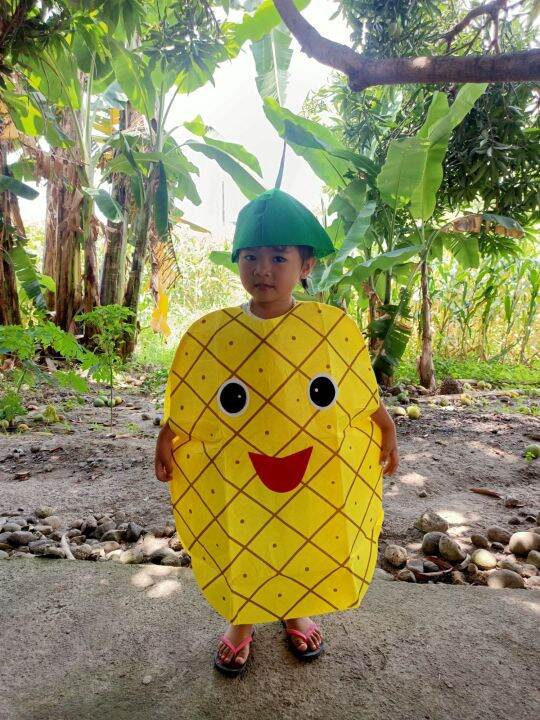 Nutrition Month Costume - Pineapple Free Size Fit up to 5 feet height ...