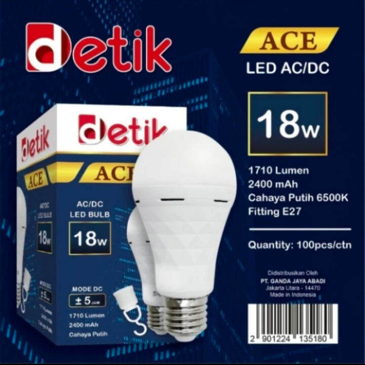 Lampu emergancy AC DC DETIK 18w/lampu magic lampu ajaib Lampu led ...