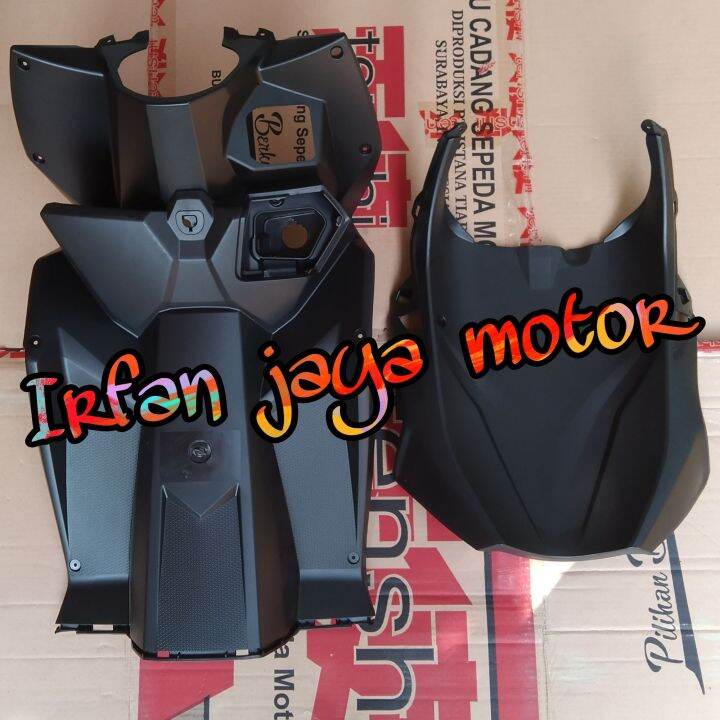 Paket Cover body kasar Legshield konci atas bawah + Paru Spoiler Honda ...