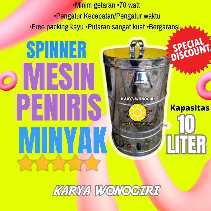 spiner peniris minya spinner pengering makanan alat penghilang minyak ...