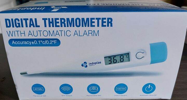 DIGITAL THERMOMETER WITH AUTOMATIC ALARM 1BOX 10PCS | Lazada PH