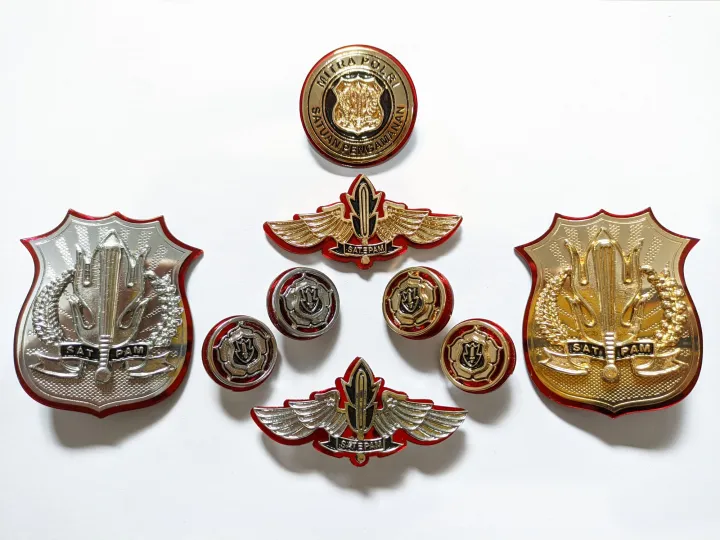 PIN GADA, MONOGRAM SATPAM, WING SATPAM, PIN MITRA POLRI, KEWENANGAN ...