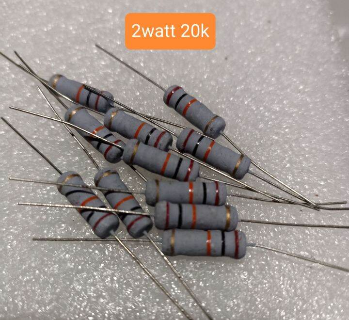 10PCS RESISTOR 2WATT 20K OHM 2 WATT 20KOHM 2W 20 K OHM | Lazada Indonesia