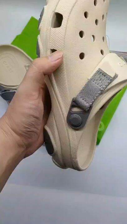 Crocs Classic slip on all terrain bone/white Clog Unisex with ecobag ...