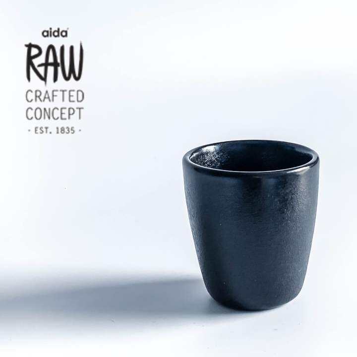แก้วช๊อต aida RAW Crafted concept สี Titanium Black | Lazada.co.th