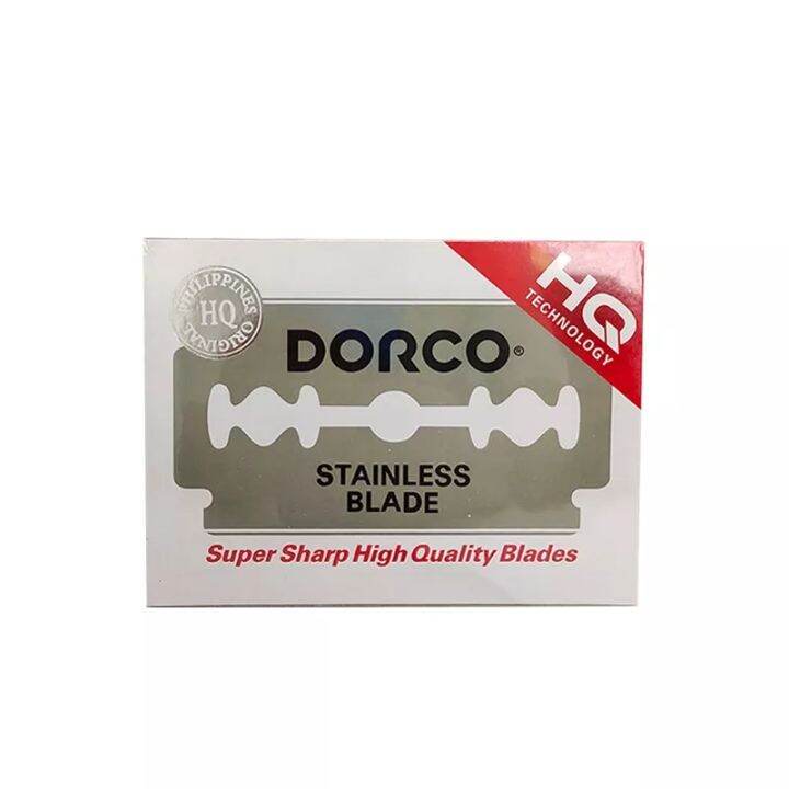 DORCO ORIGINAL BLADE STAINLESS RAZOR 10 PCS in box | Lazada PH