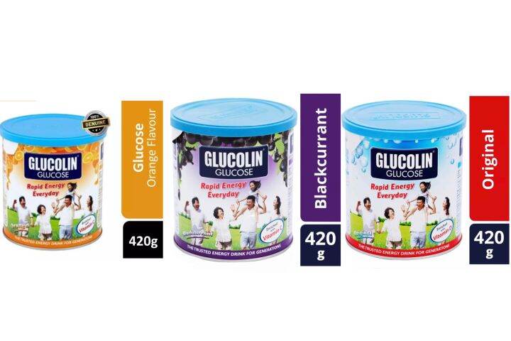 Glucolin Glucose 420g (Original / Blackcurrant / Orange) | Lazada