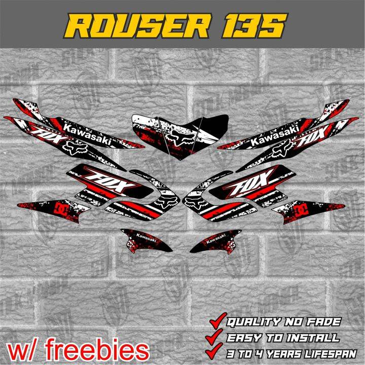 Rouser 135 decals sticker, laminated | Lazada PH