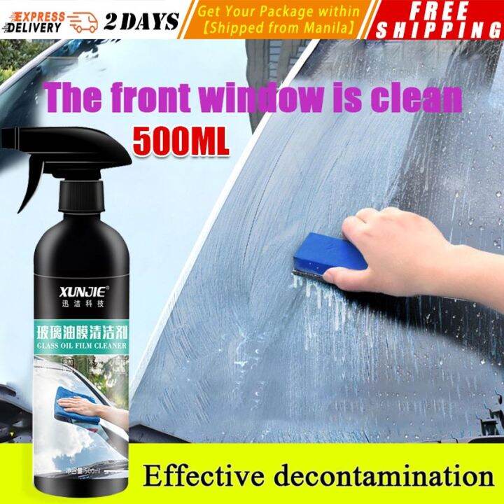 【500ml】 Car Glass Oil Film Remover Window Glass Cleaner Acid Rain ...