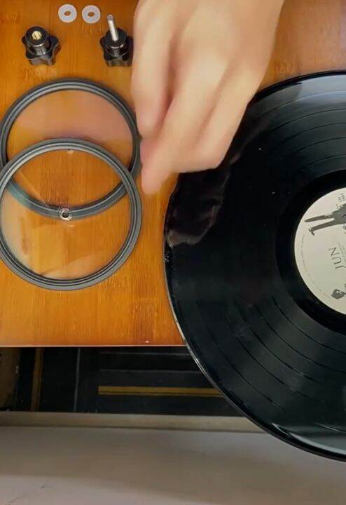 ฝาครอบ LP ไวนิลกันน้ำ ล้างแผ่นเสียง Vinyl Record Label Protector ...