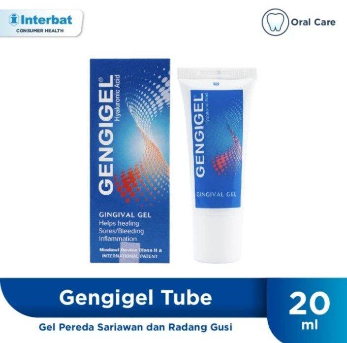 Gengigel Gel 20ml Box Gingival Gel Obat Sariawan & Radang Gusi | Lazada ...