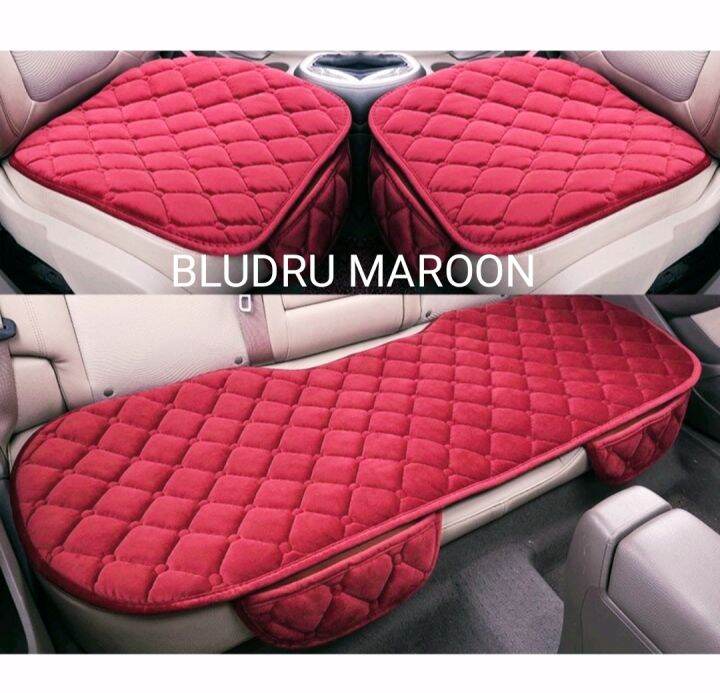 Alas Duduk Jok Mobil Bahan Bludru 3 in 1 | Lazada Indonesia
