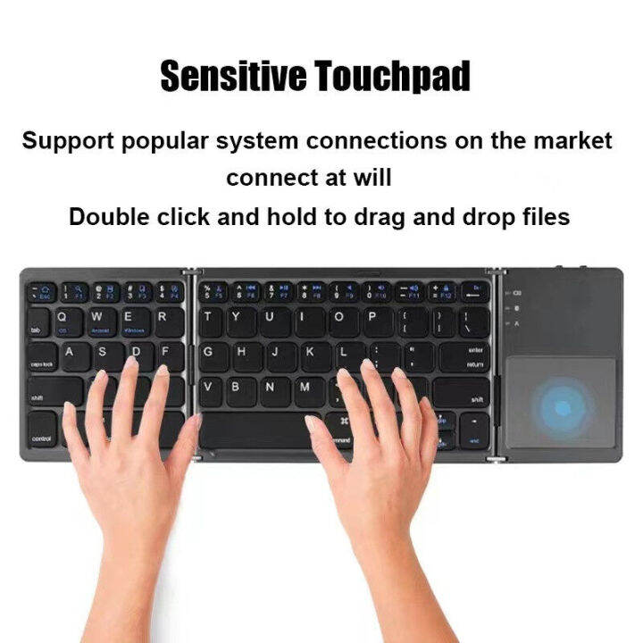 Portable Foldable Folding Keyboard Wireless Mini Foldable Bluetooth ...
