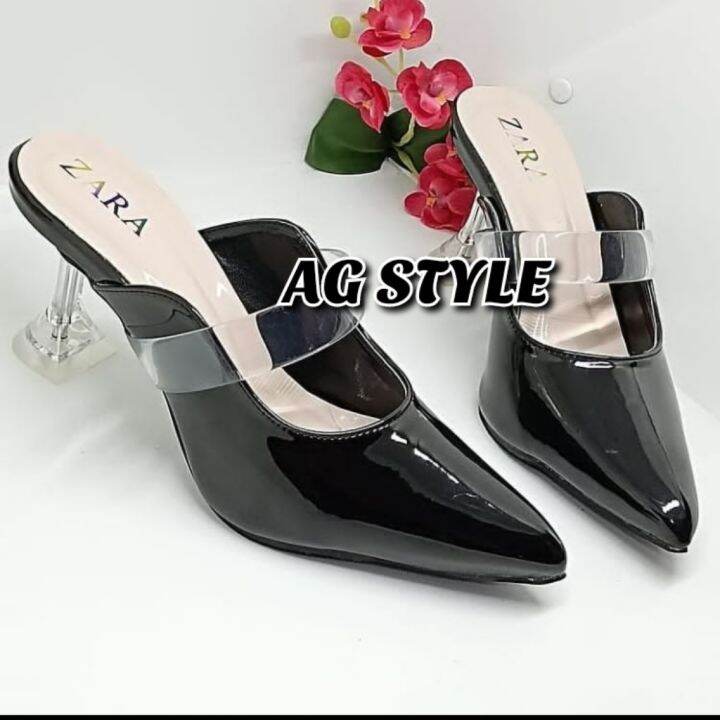 bisa (cod) bayar di tempat HEELS KACA CINDERELLA BAPAU KERUCUT VIRAL ...