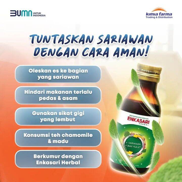 Enkasari Herbal Obat Sariawan Kimia Farma 120ml | Lazada Indonesia
