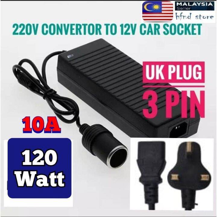 220AC To 12V DC Car Adaptor / Adapter (10A / 15A) Converter For Pump ...