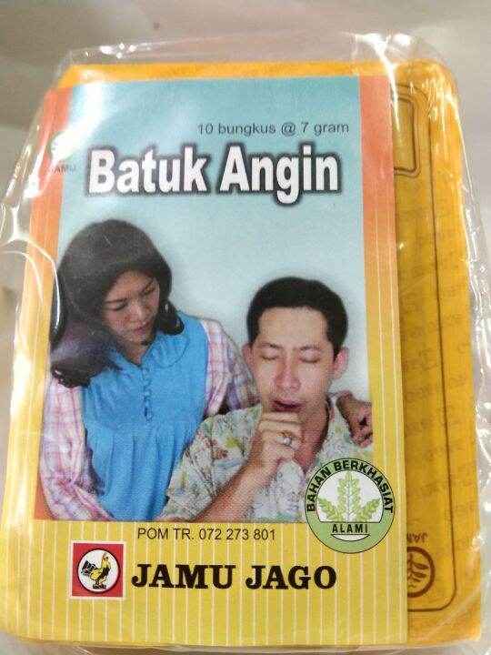 JAGO JAMU BUBUK HERBAL BATUK ANGIN 10 Sachet/per sachet 7 Gram | Lazada ...
