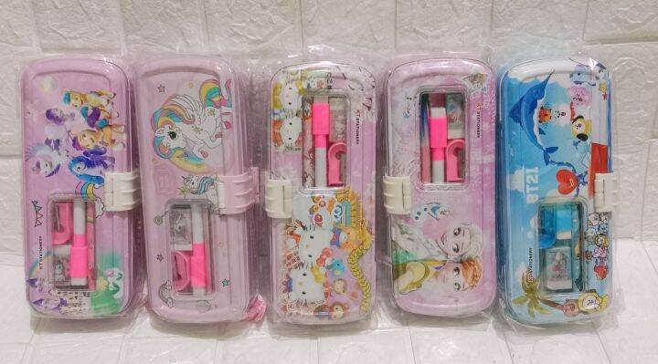 KOTAK PENSIL KALENG 3 TINGKAT BERKARAKTER | Lazada Indonesia