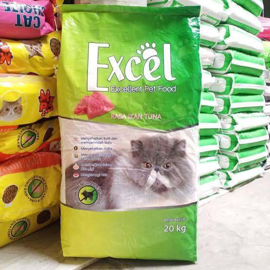 Excel Tuna 20kg / Excel cat food rasa Tuna 20kg / dry cat food excel ...