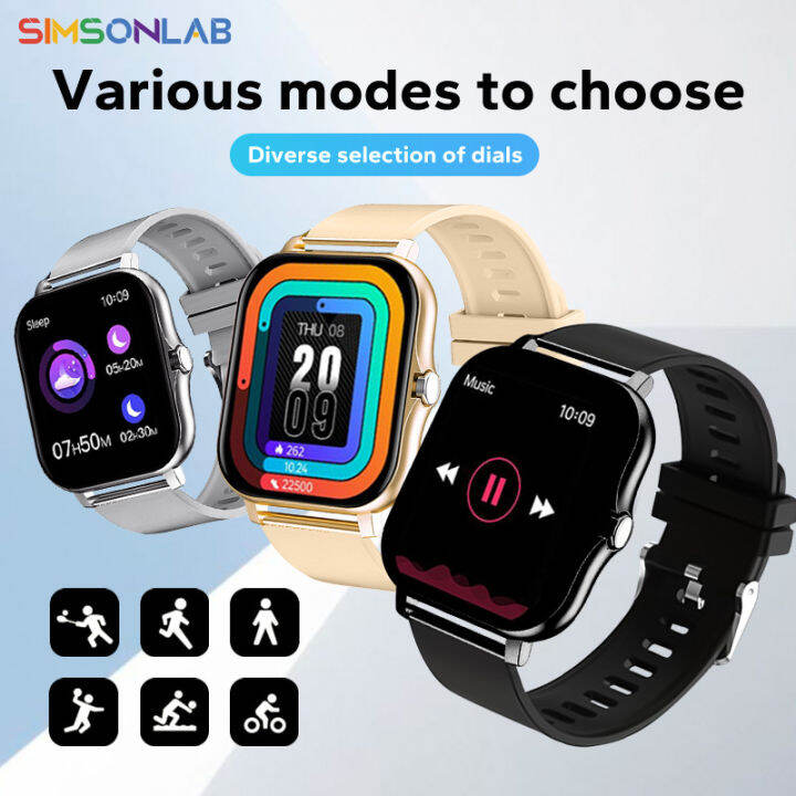 SmartWatch 1.83'' Waterproof Bluetooth Call and Music Sports Modes ...