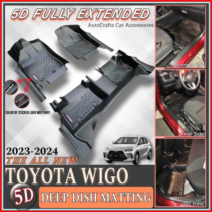 TOYOTA WIGO 2023-2024 5D FULLY EXTENDED DEEP DISH MATTING | Lazada PH