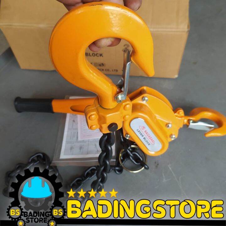 NAGASAKI LEVER BLOCK 1,5 TON RANTAI 1.5 METER CHAIN BLOCK 1,5 TON ...