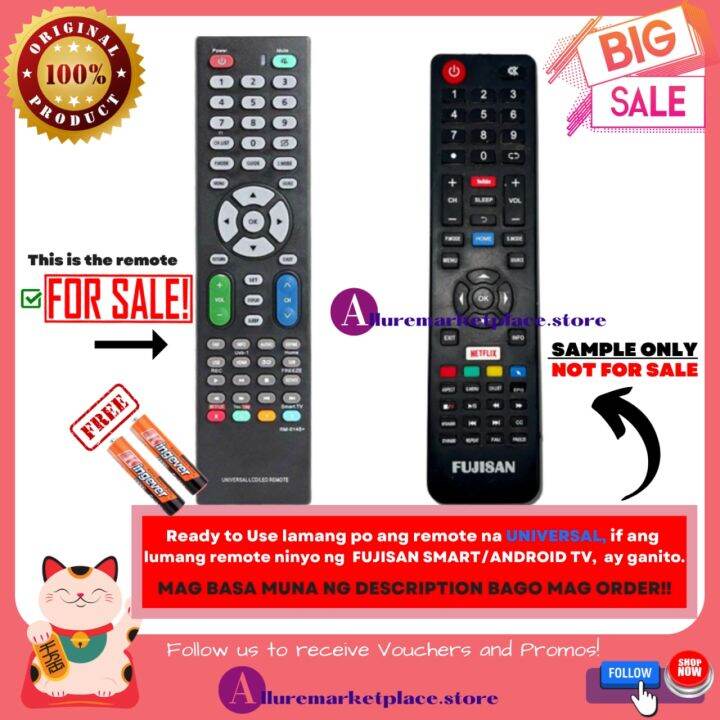 Ready to Use Universal TV Remote for FUJISAN Smart TV Android #02| Read ...
