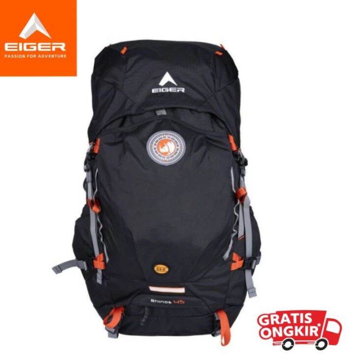 Tas Carrier EIGER Rhinos 45L Rucksack Tas Gunung | Lazada Indonesia