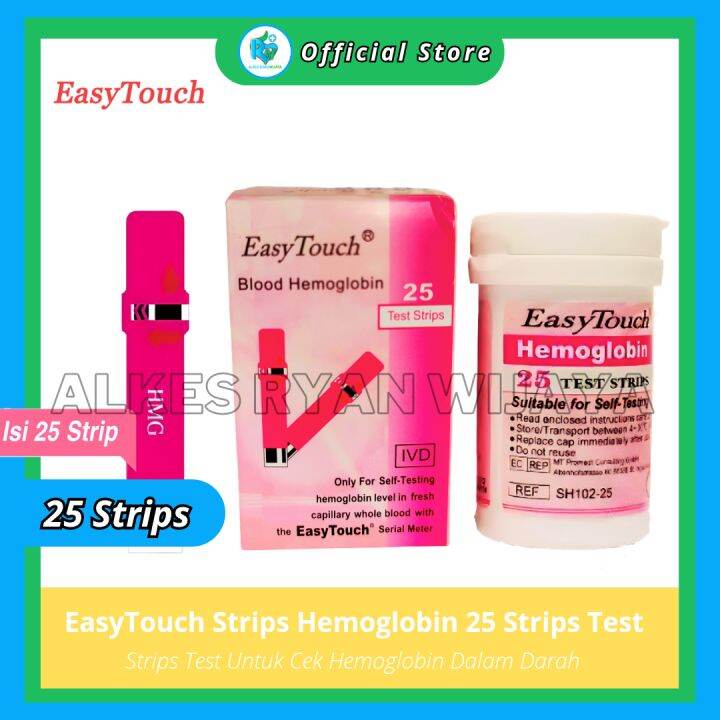 EasyTouch Hemoglobin 25 Strip | Lazada Indonesia
