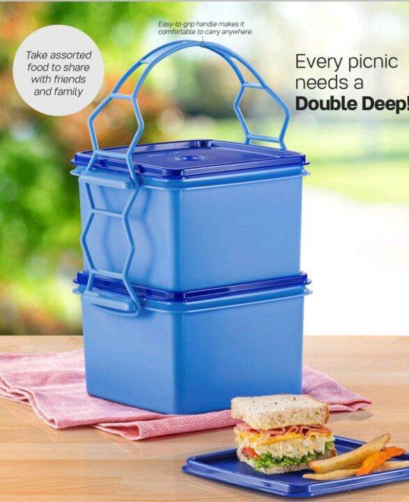 Tupperware Double Deep with Cariolier 1.7L | Lazada