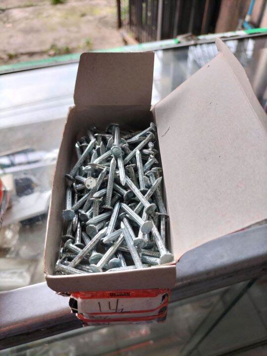 Paku beton 1 " 1-1/4 inch 1-1/2 inch 2 inch 3 inch | Lazada Indonesia