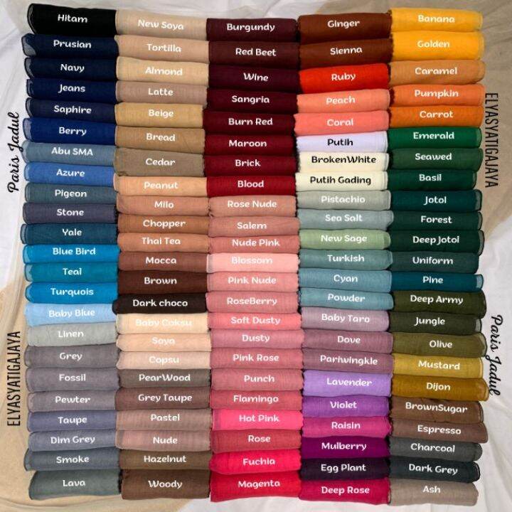 Hijab Paris Jadul red rose Premium | Lazada Indonesia